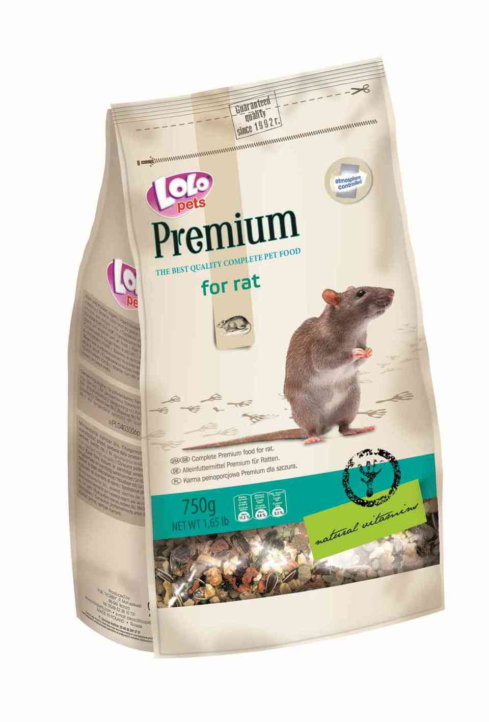 LOLO PETS Premium șobolan 750 g :: Rozătoare :: Hrană și recompense ...
